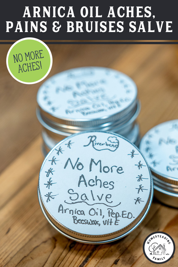 Homemade Arnica Salve Recipe - Bruises, Aches & Tension Headaches