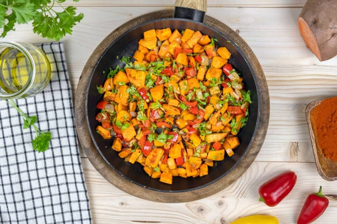 Sweet Potato & Pepper Hash — Homesteading Family