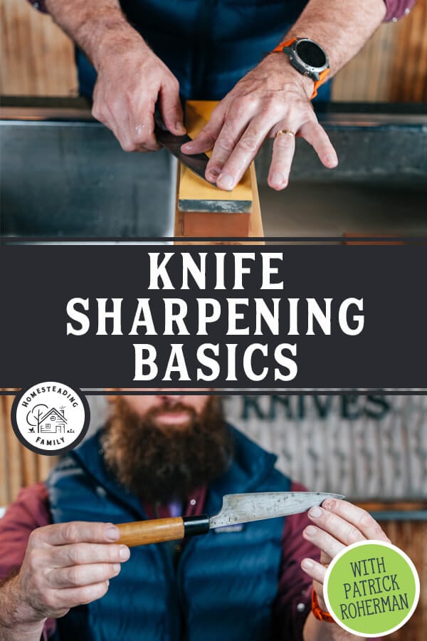 Knife Sharpening Basics with Patrick Roerhman — Homesteading Family