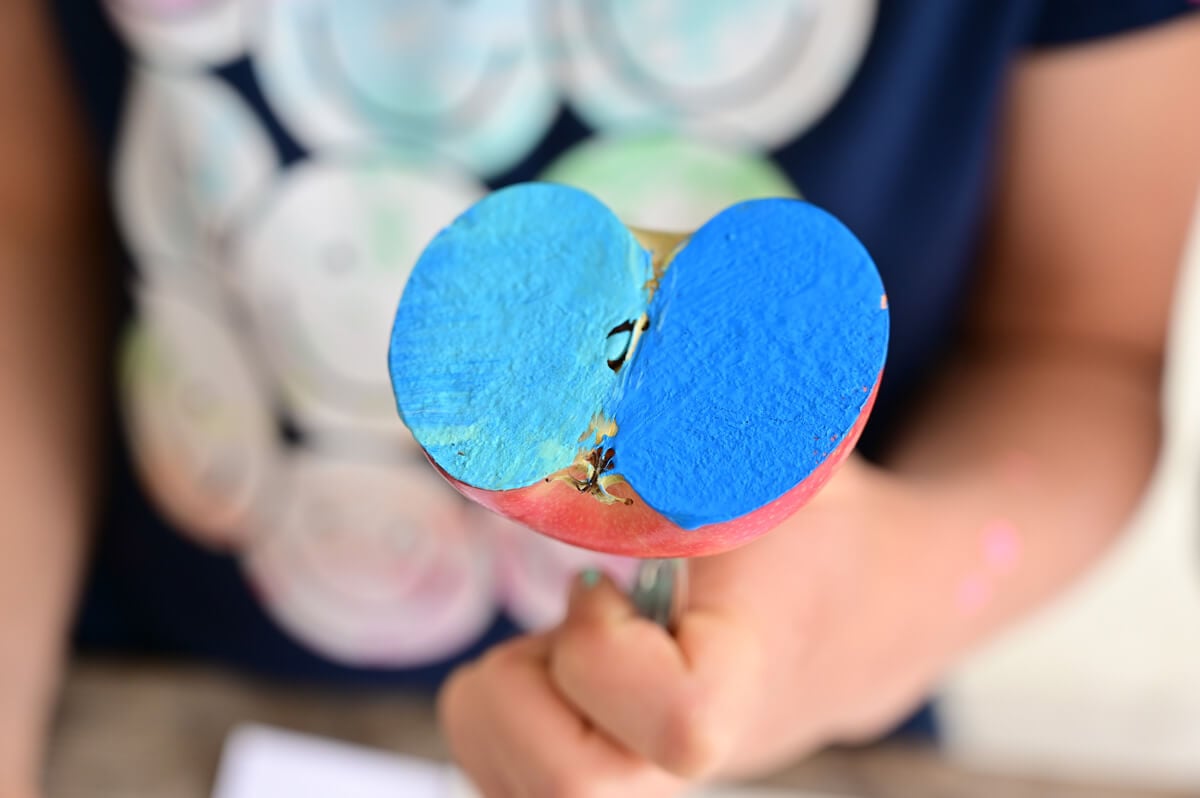 Fun Apple Stamping: Create Colorful Art at Home — Homesteading Family